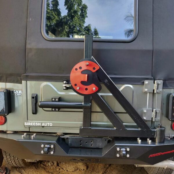 Rear Tandem Tyre Carrier - Mahindra Thar CRDE - Prad Shop